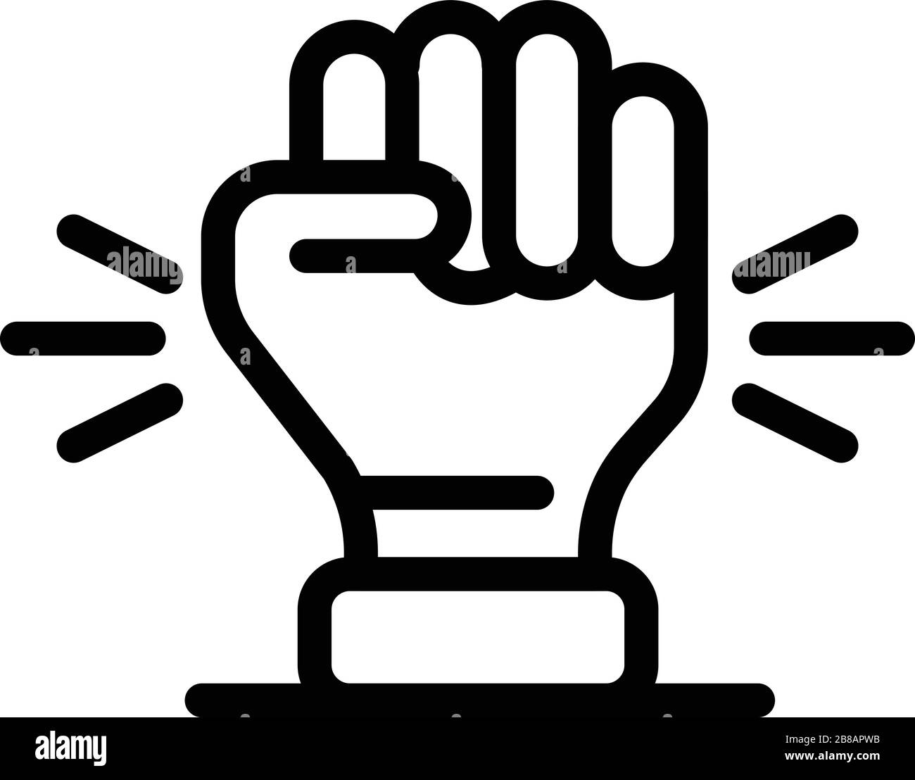 Responsibility fist icon, outline style Stock Vector Image & Art - Alamy