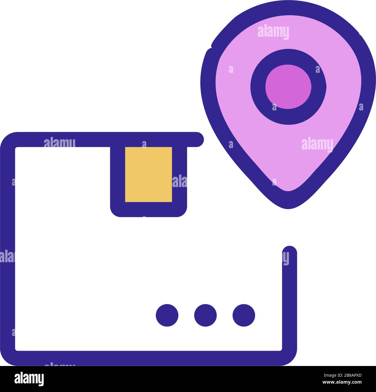 item location icon vector outline illustration Stock Vector Image & Art ...