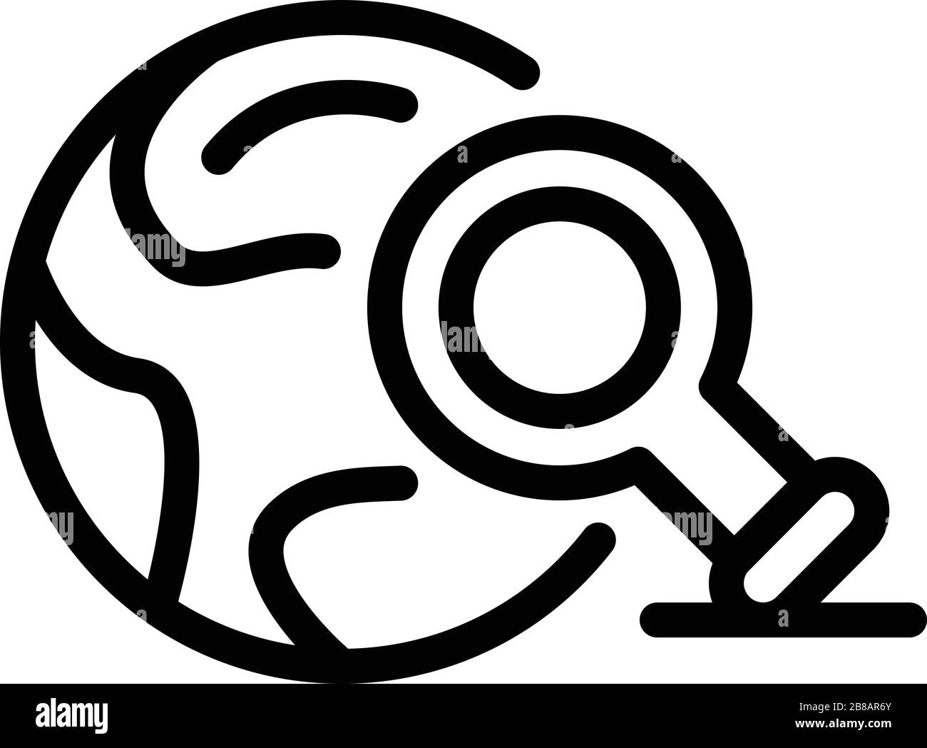 Earth exploration icon, outline style Stock Vector Image & Art - Alamy