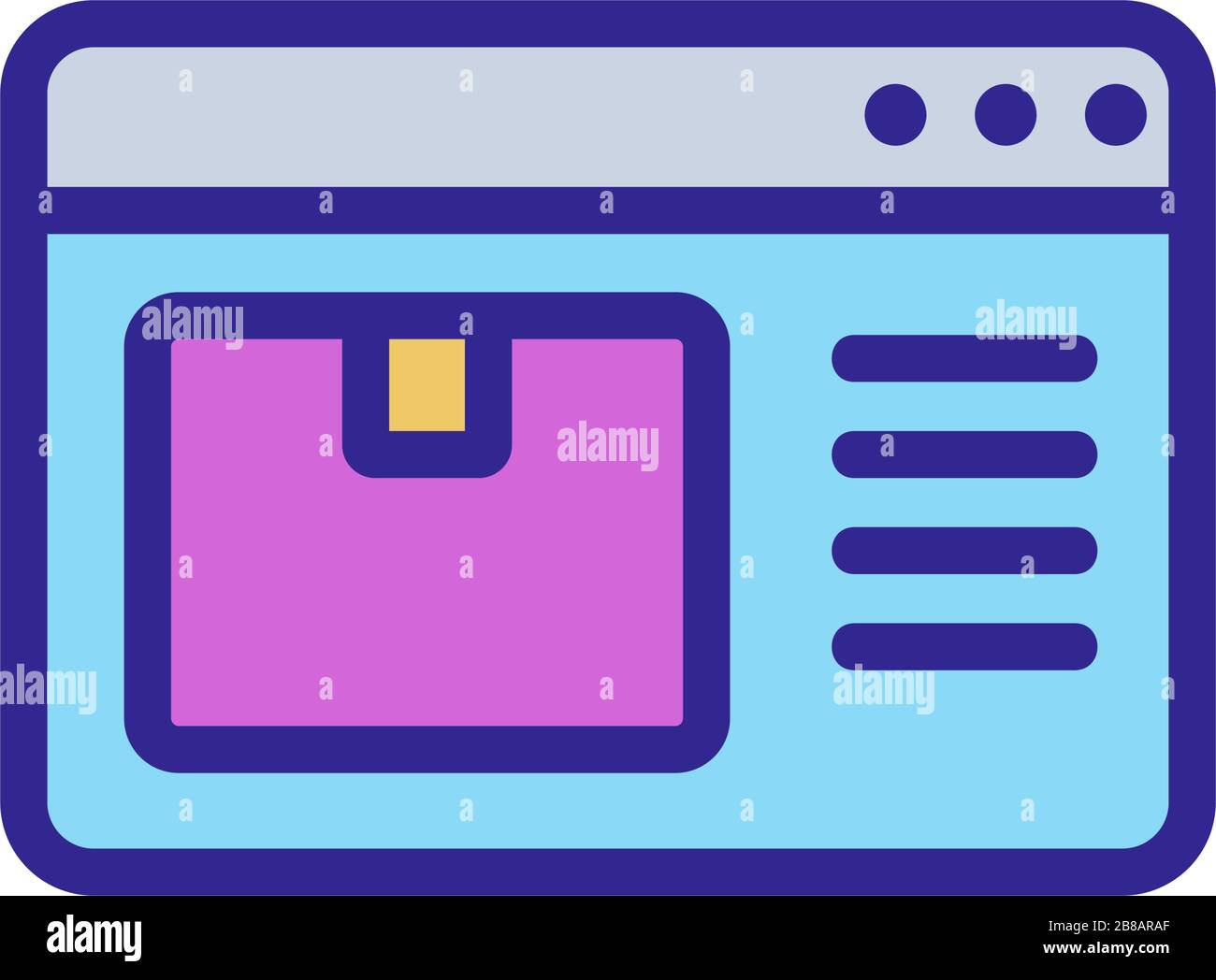 website mail icon vector outline illustration Stock Vector Image & Art ...