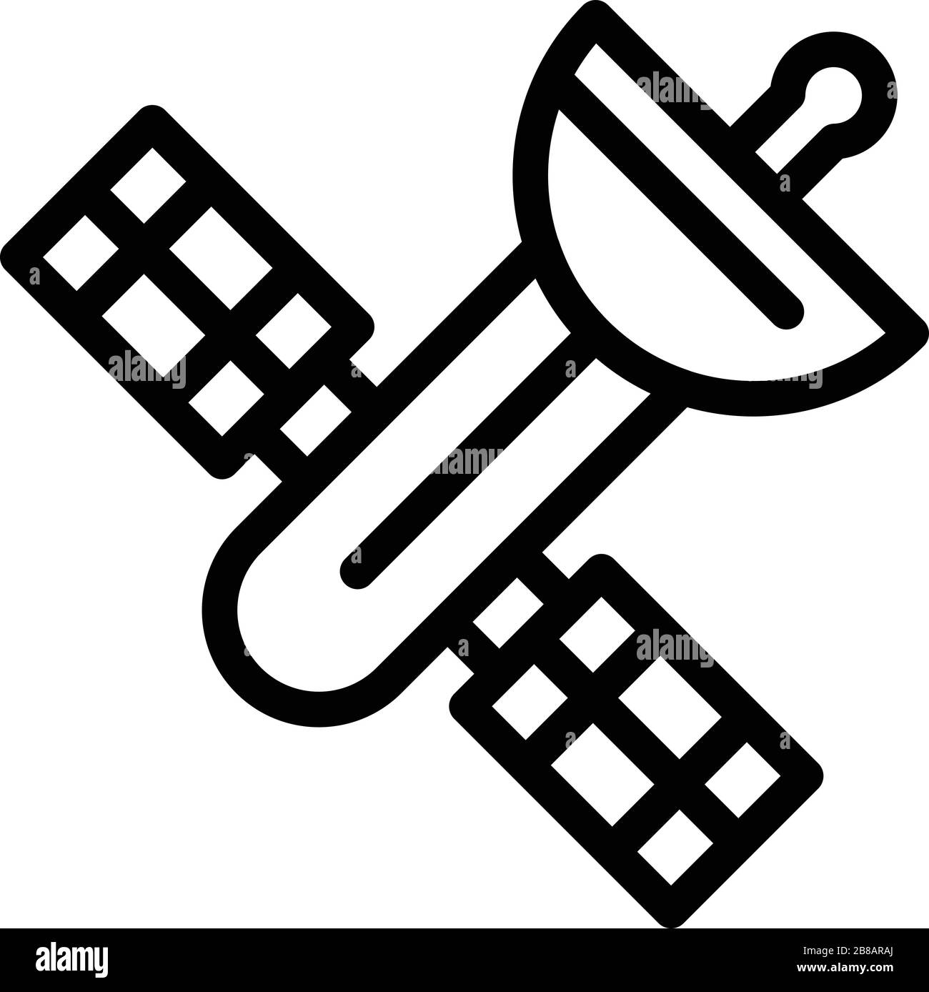 Space satellite icon, outline style Stock Vector Image & Art - Alamy
