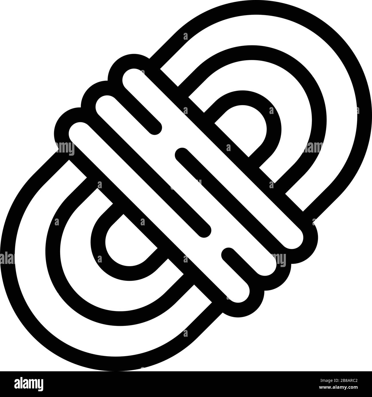 Hiking rope icon, outline style Stock Vector Image & Art - Alamy