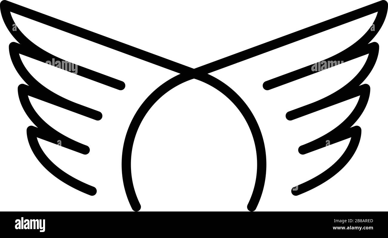 Heaven wings icon, outline style Stock Vector Image & Art - Alamy