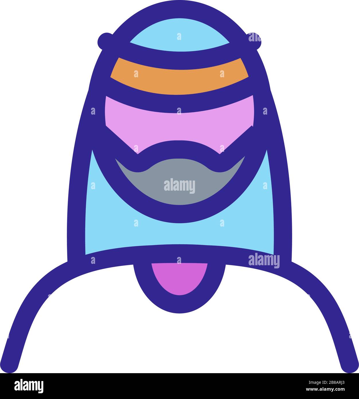 Arab Sheikh icon vector outline illustration Stock Vector Image & Art ...