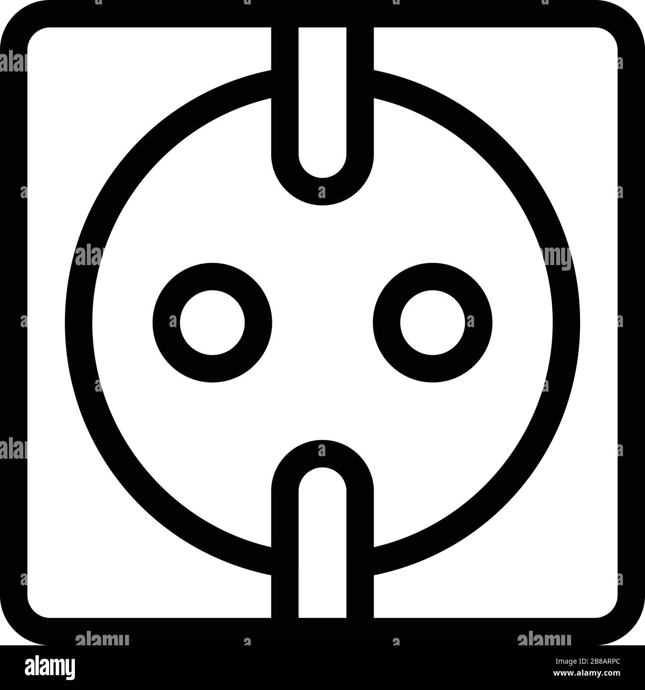 Electric socket icon, outline style Stock Vector Image & Art - Alamy