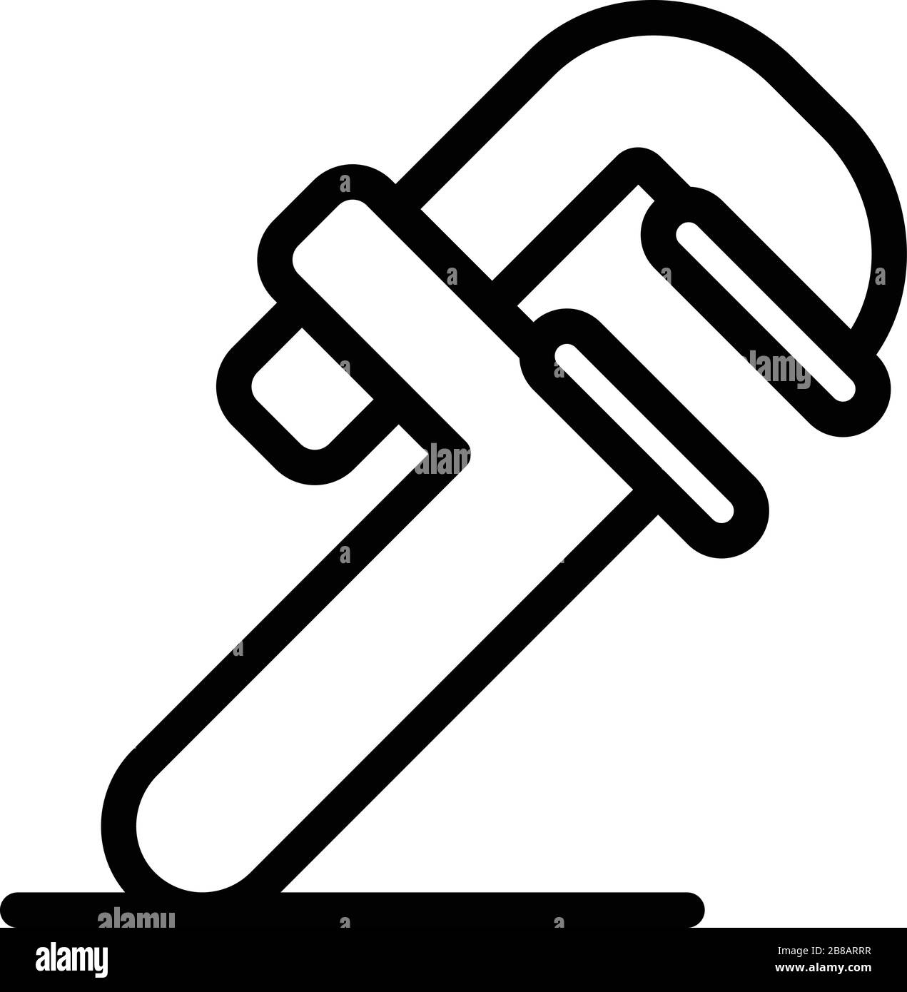 Adjustable wrench icon, outline style Stock Vector Image & Art - Alamy