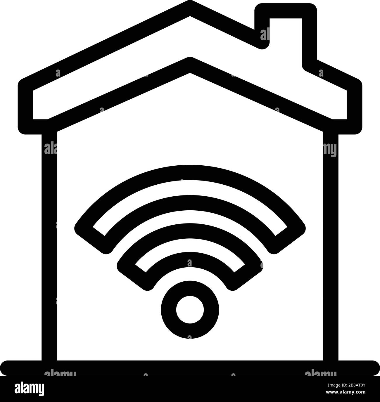 Smart House Icon Outline Style Stock Vector Image And Art Alamy