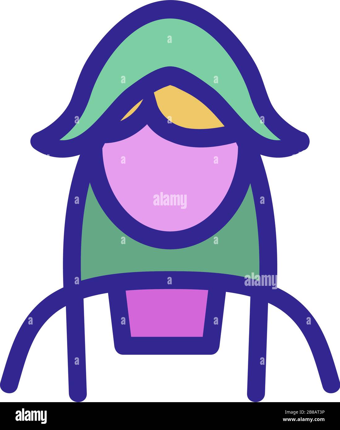 Germany woman icon vector outline illustration Stock Vector Image & Art ...