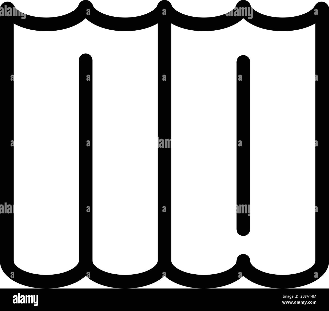 Two parts of a metal tile icon, outline style Stock Vector Image & Art ...