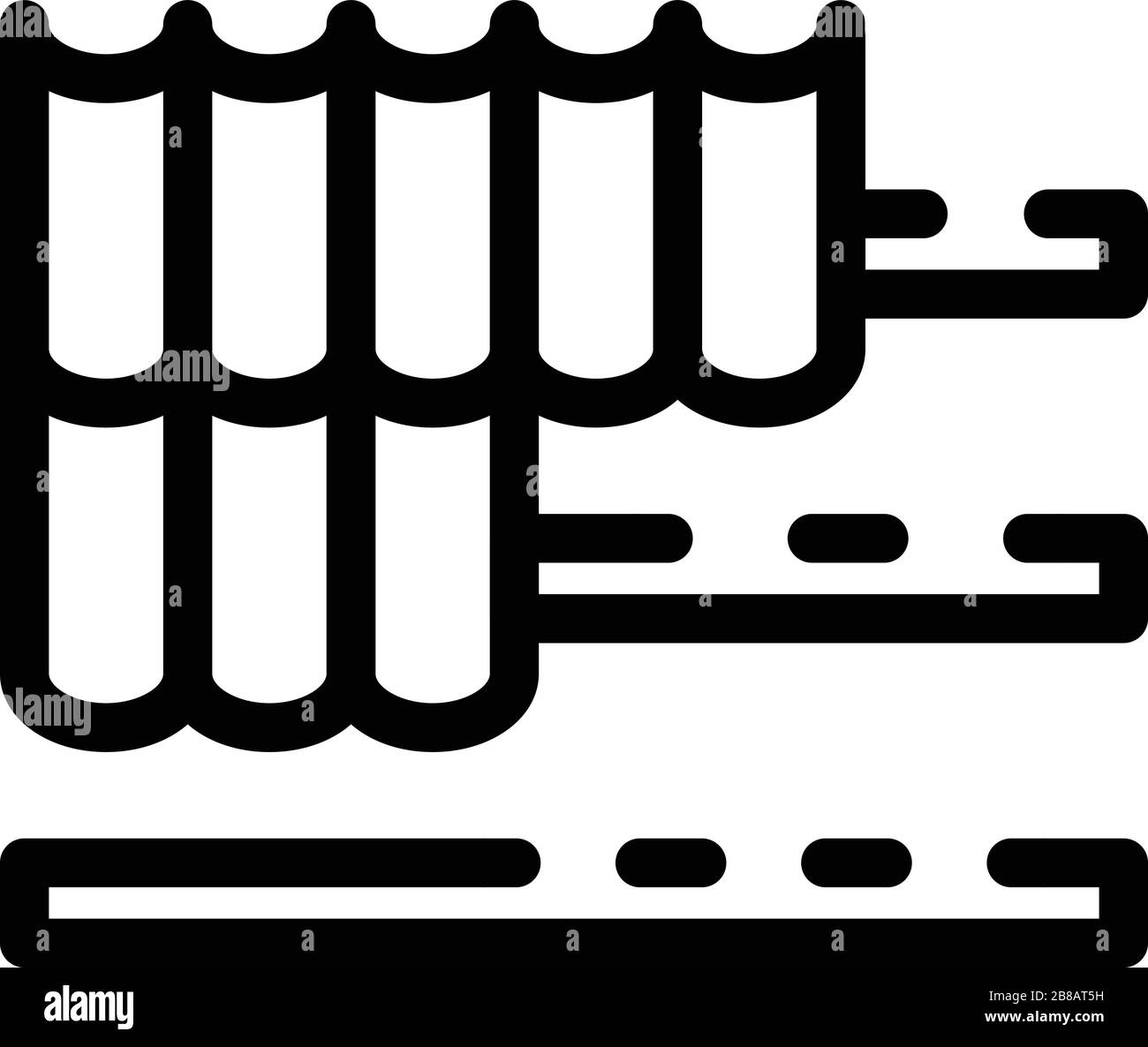 Black white roof tiles Cut Out Stock Images & Pictures - Alamy