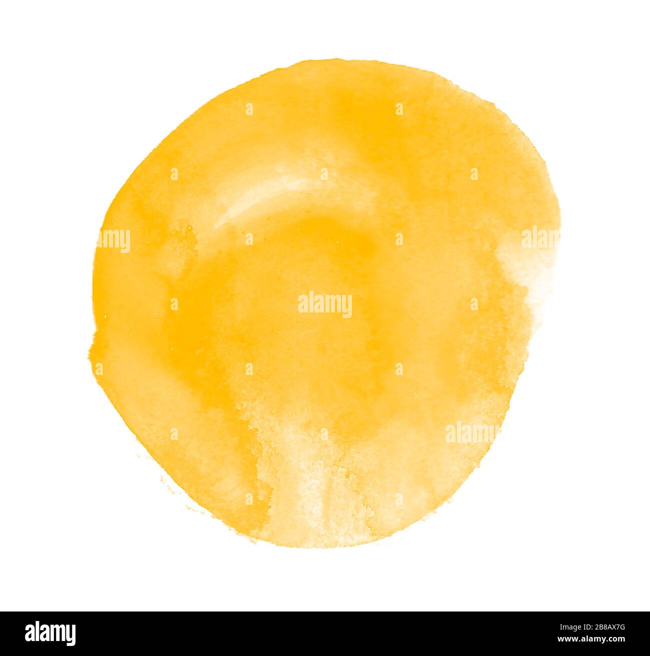 Beautiful yellow paint circle brushes Stock Photo - Alamy