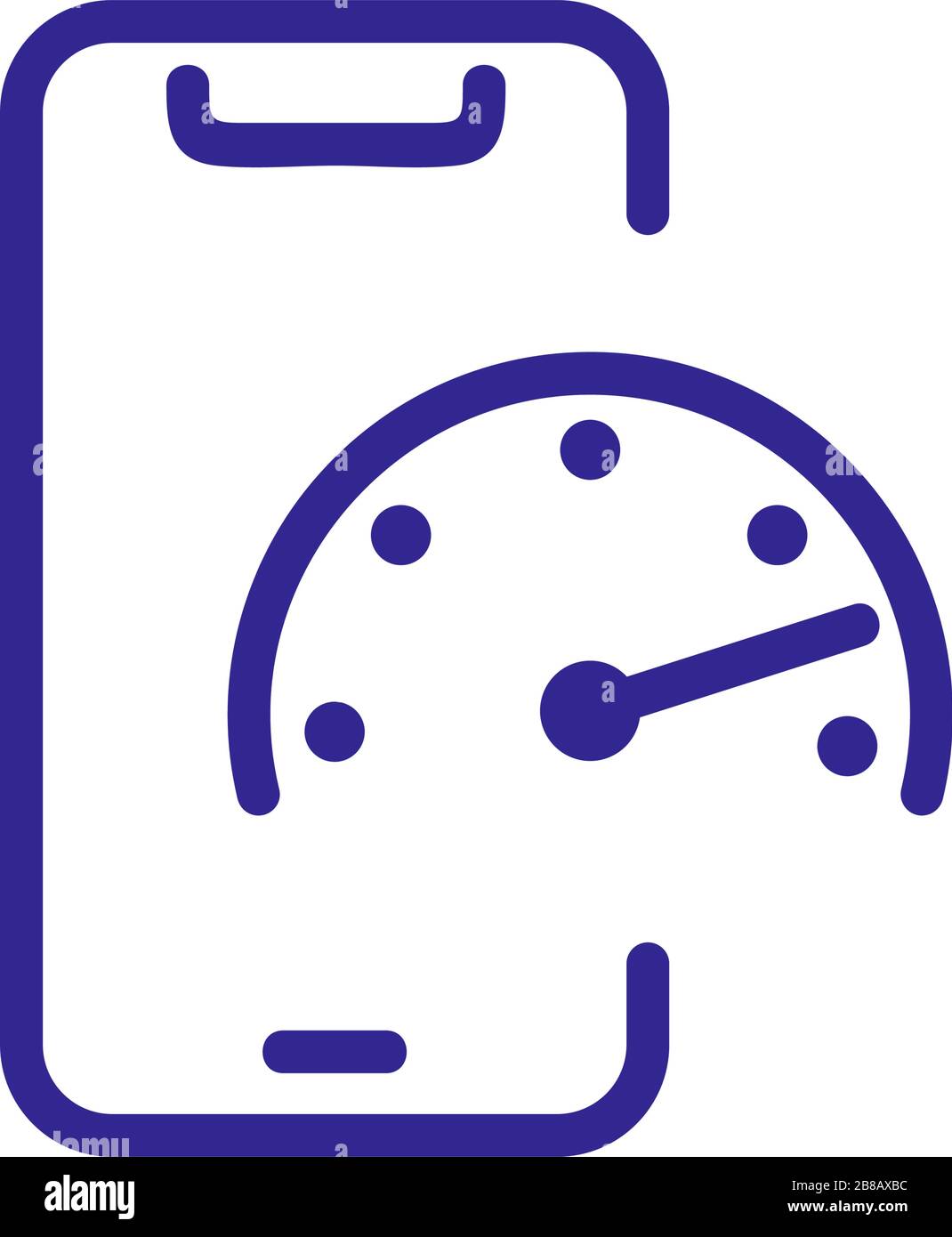 a quick phone icon vector outline illustration Stock Vector Image & Art ...