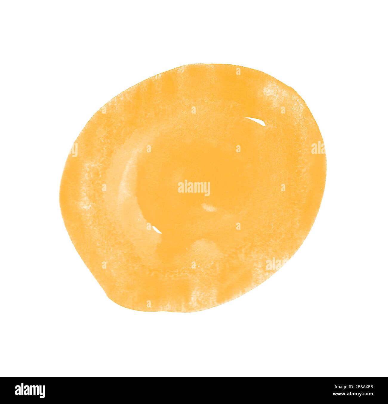 Yellow circle paint brush for painting Stock Photo - Alamy