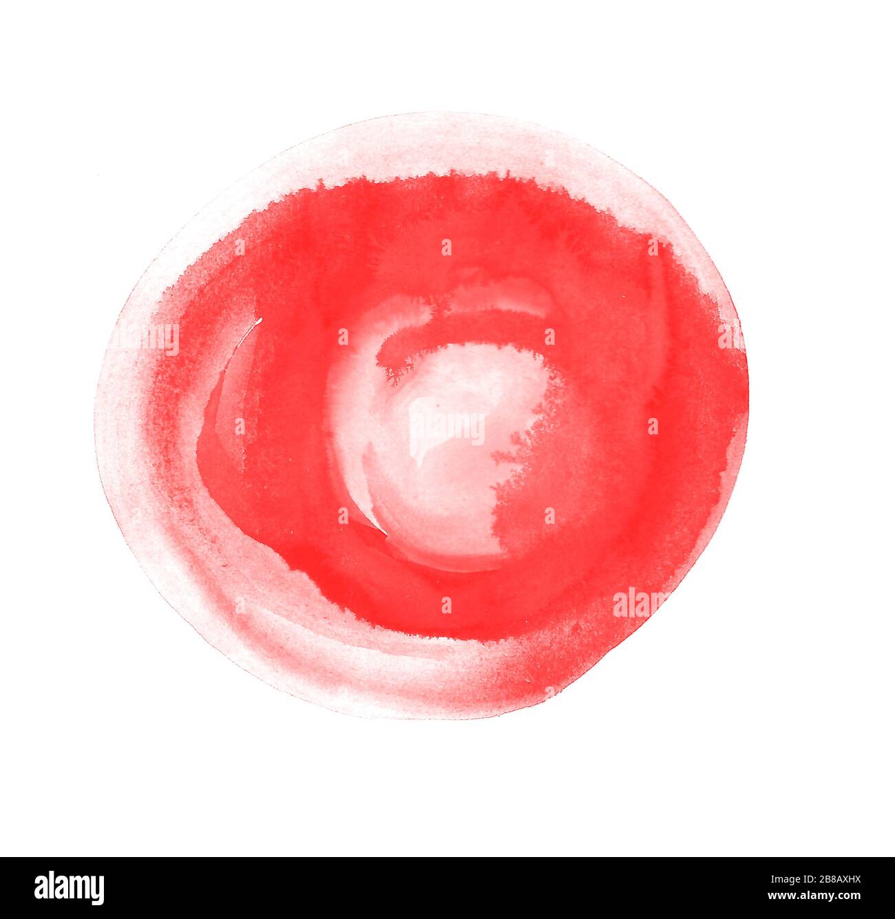 Beautiful red circle isolated brush backdrop Stock Photo - Alamy