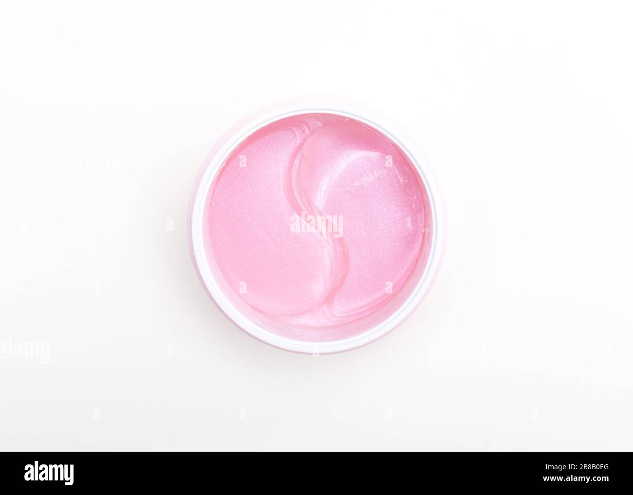 Pink Under eye patches with collagen on white background Stock Photo ...