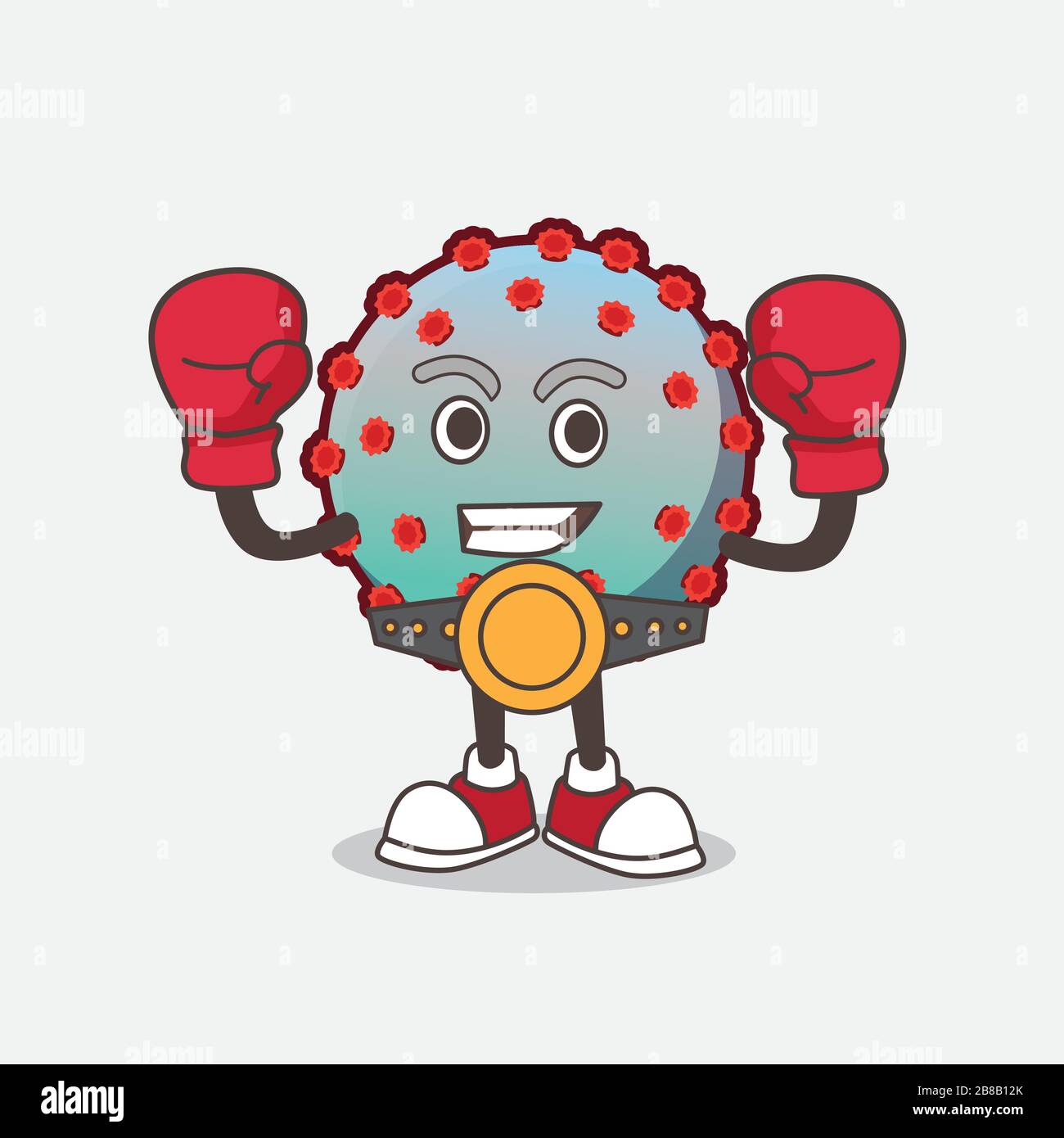 Corona Virus Mascot Character Vector Illustration Stock Vector Image ...