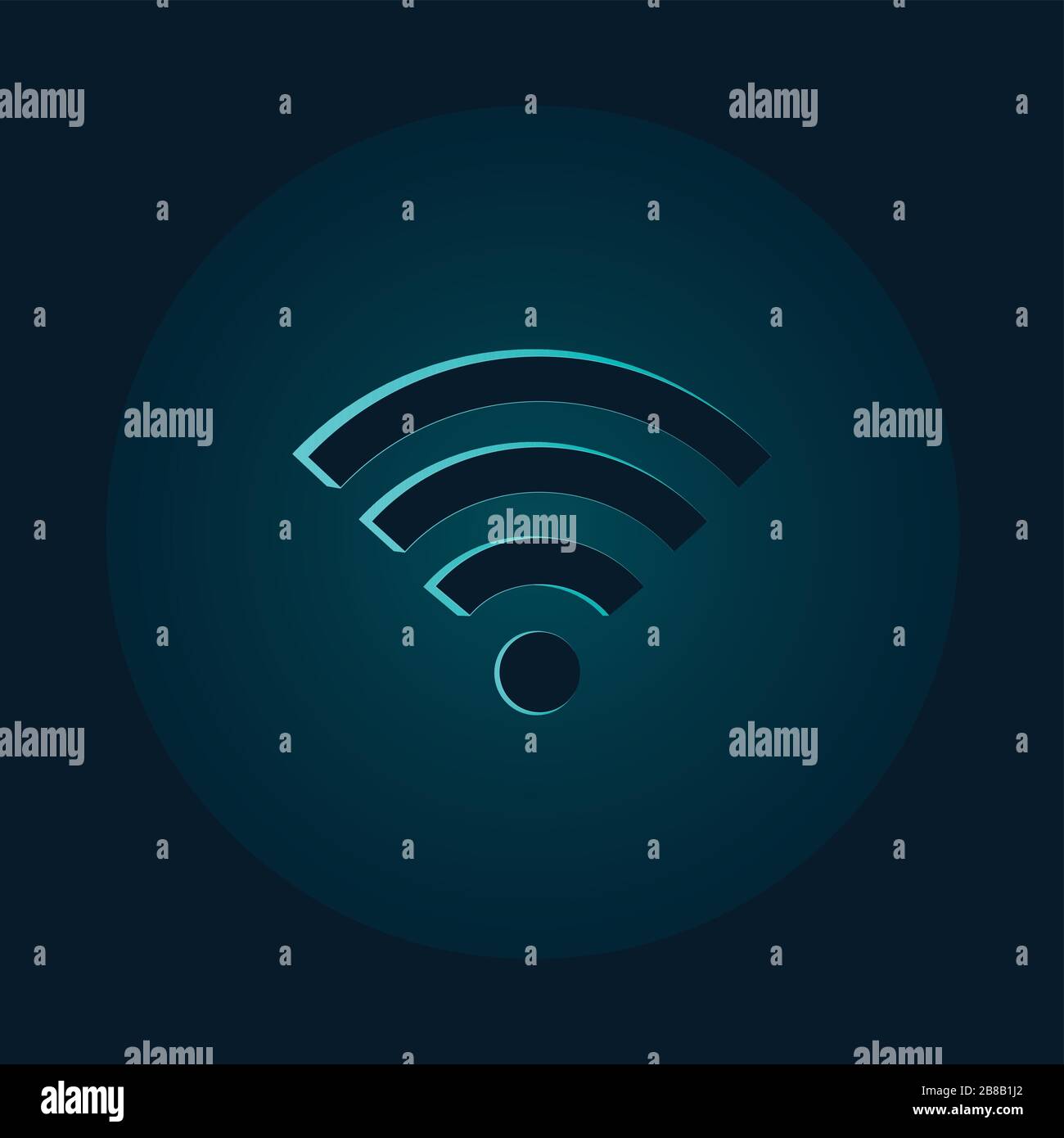 wifi logo and icon vector Isolated image Stock Vector Image & Art - Alamy
