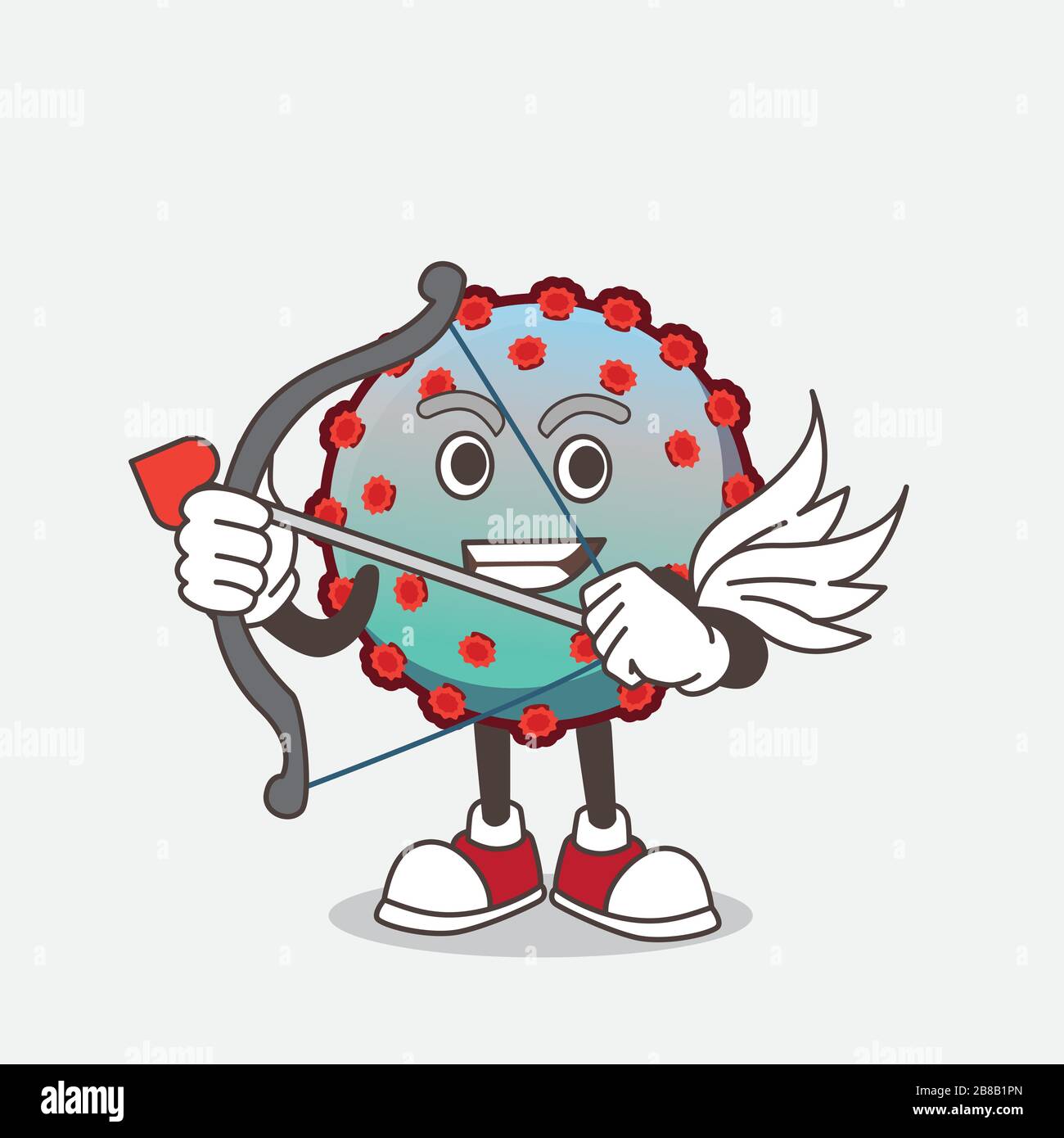 Corona Virus Mascot Character Vector Illustration Stock Vector Image ...