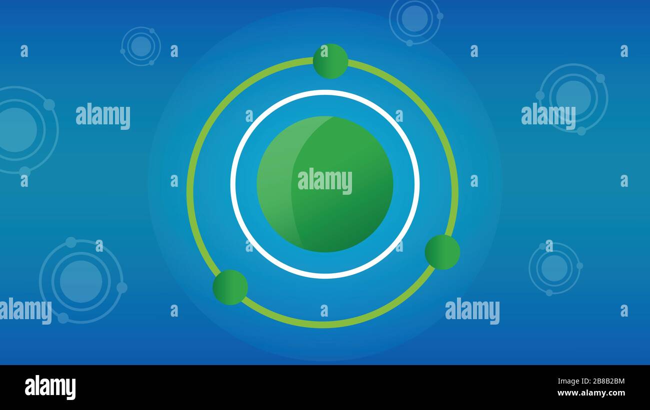 Abstract atom, molecule model vector illustration vector Stock Vector ...