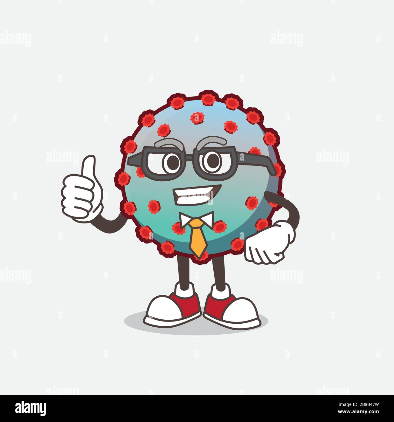 Corona Virus Mascot Character Vector Illustration Stock Vector Image ...