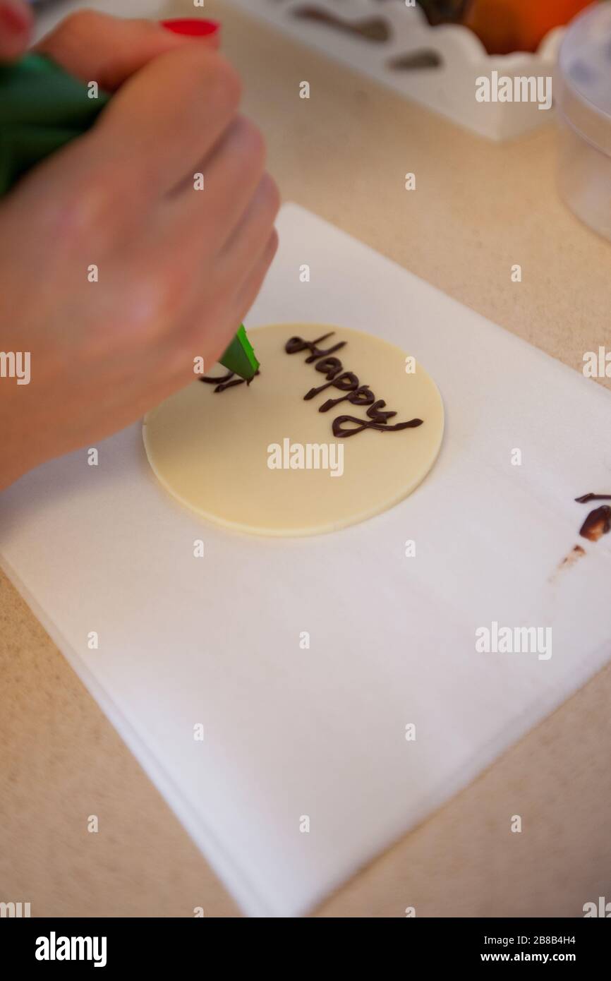 Birthday cake words happy birthday hi-res stock photography and images ...