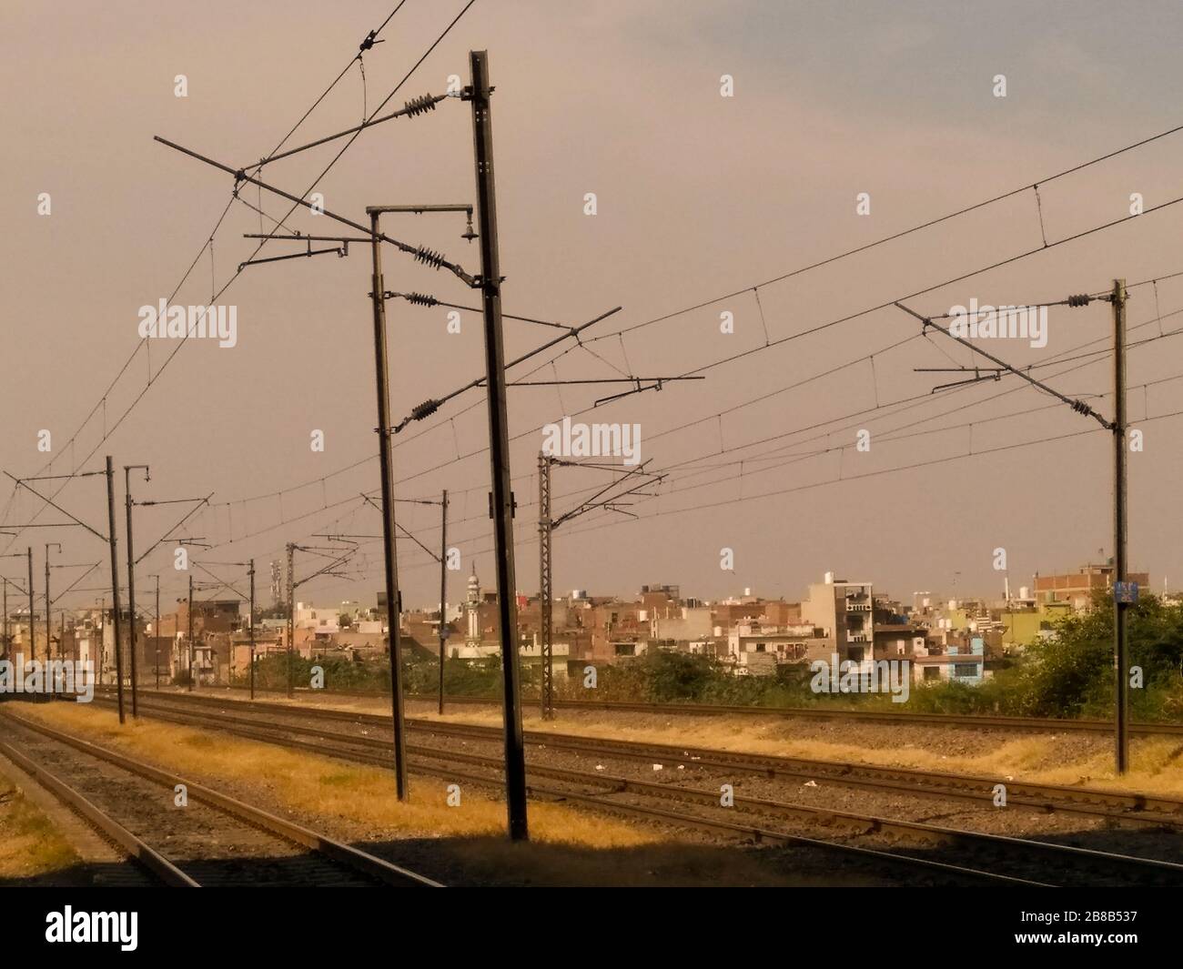 A picture of railway track Stock Photo - Alamy