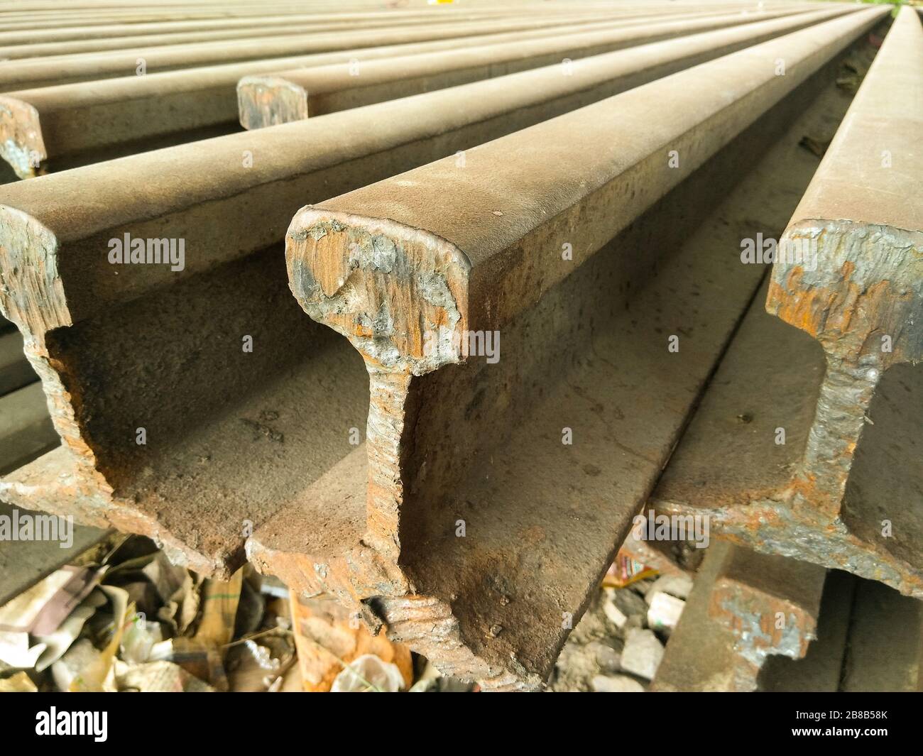 A picture of iron rods Stock Photo - Alamy
