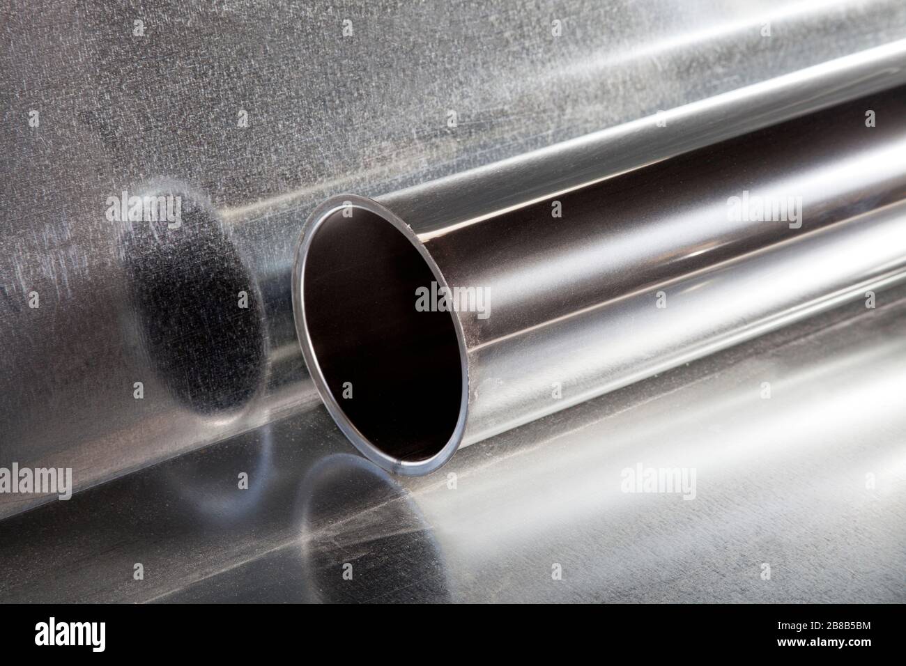 new metal pipe texture background Stock Photo - Alamy