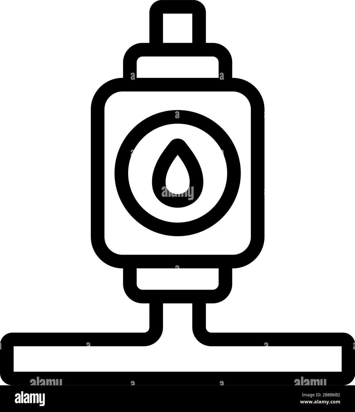 install the water pump icon vector outline illustration Stock Vector ...
