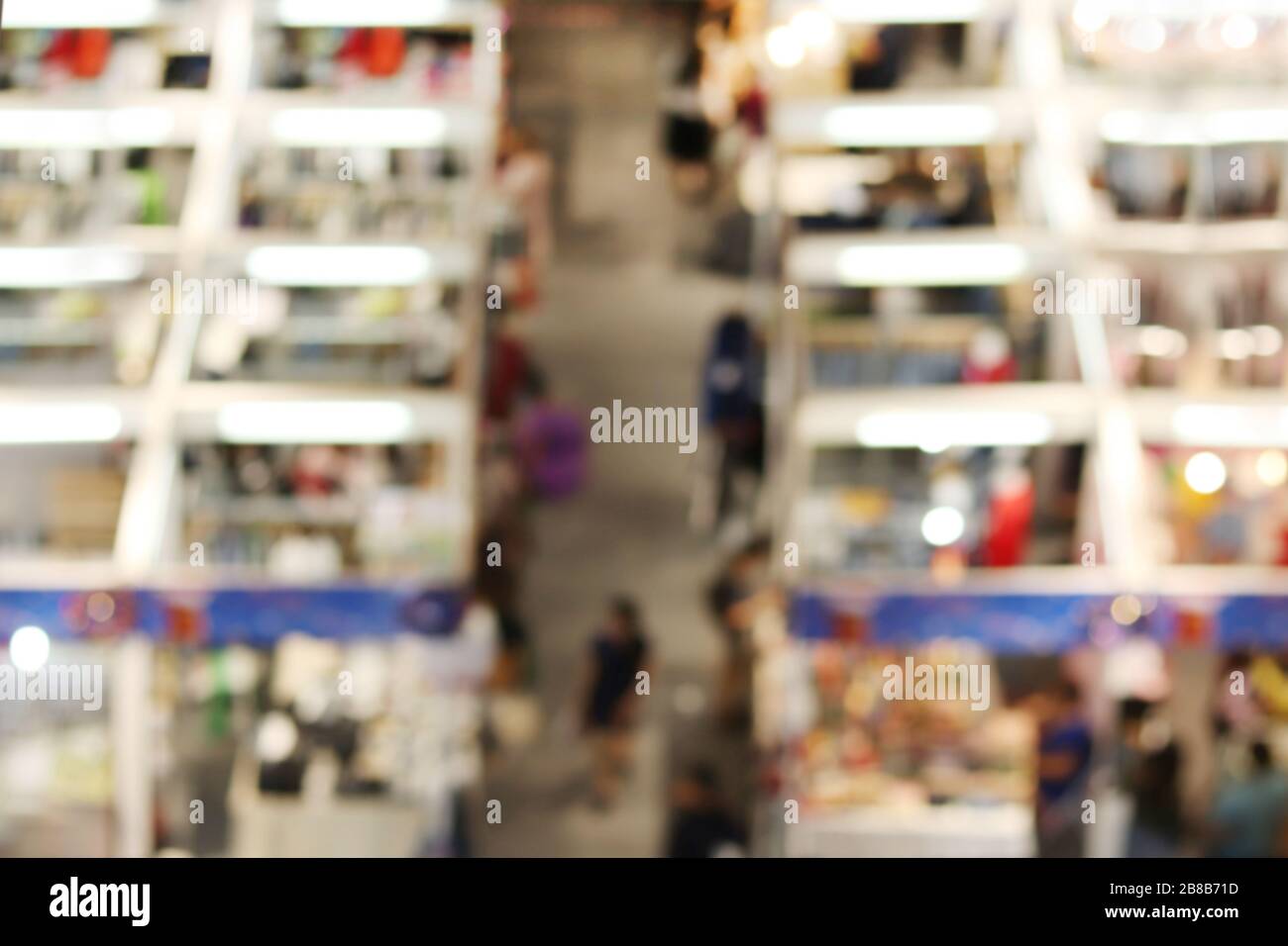 Blurred picture of fashion shop inside shopping mall, Department store ...