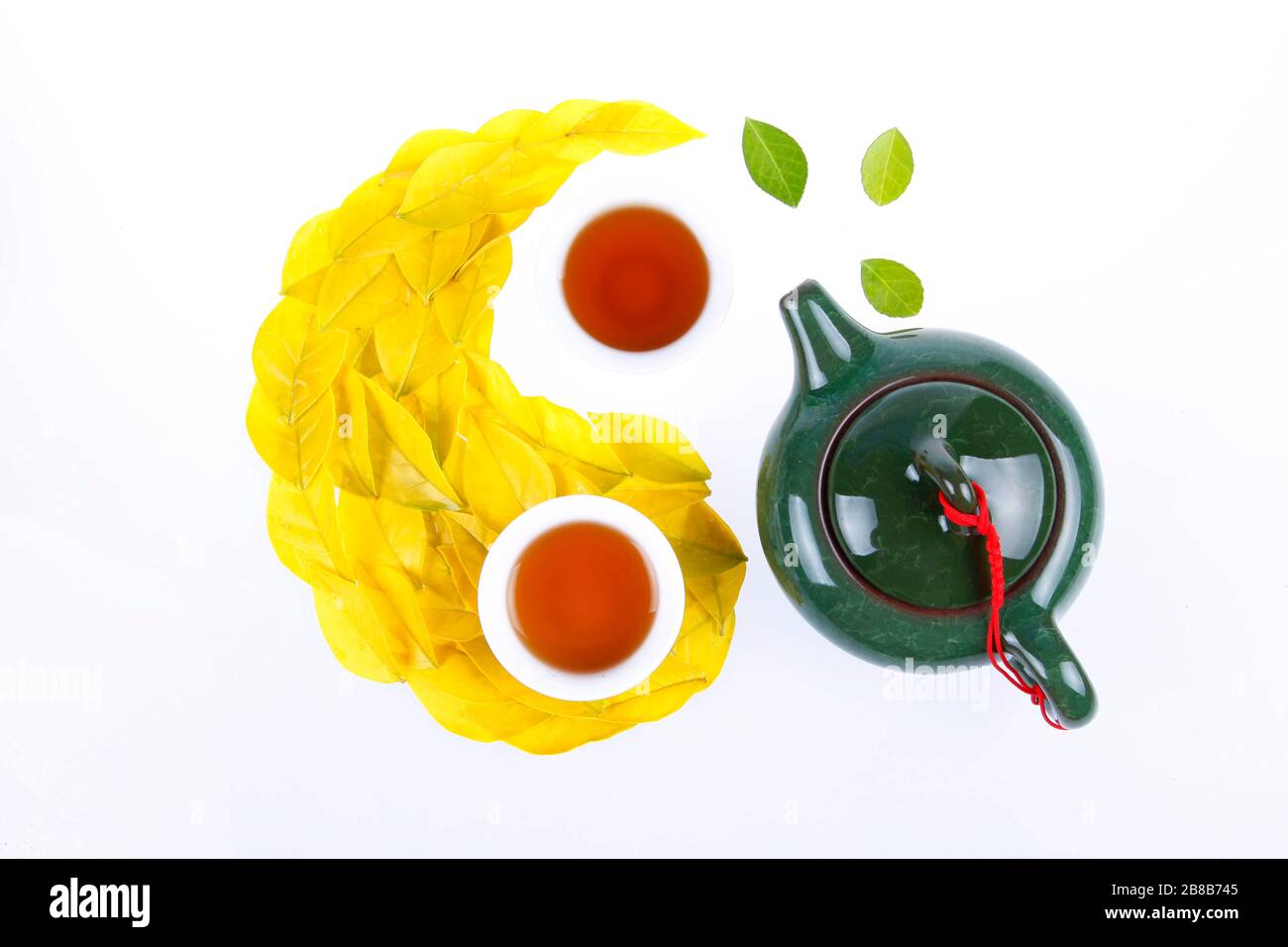 China's tea on a white background Stock Photo - Alamy