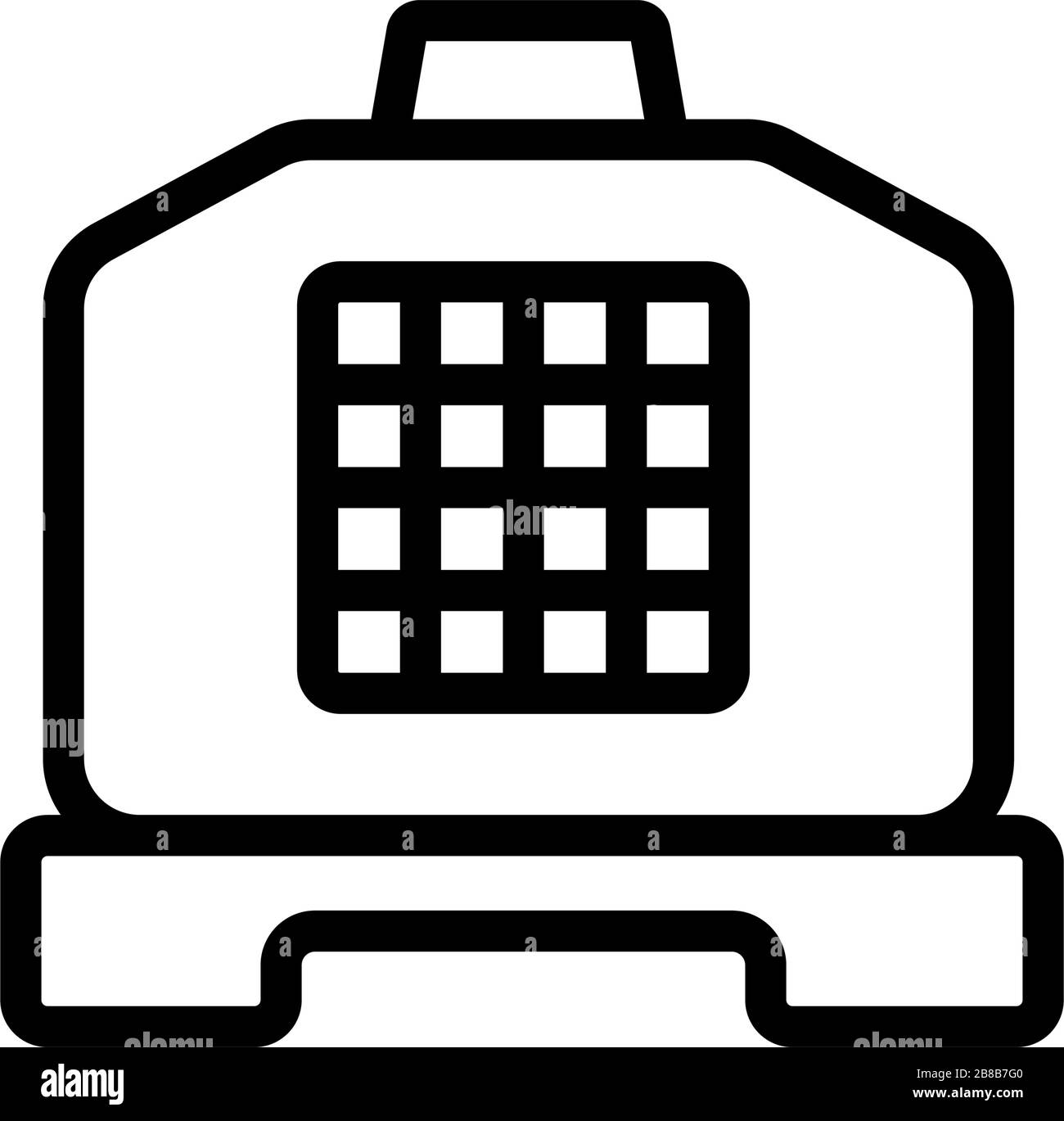 waffle iron icon vector outline illustration Stock Vector Image & Art ...