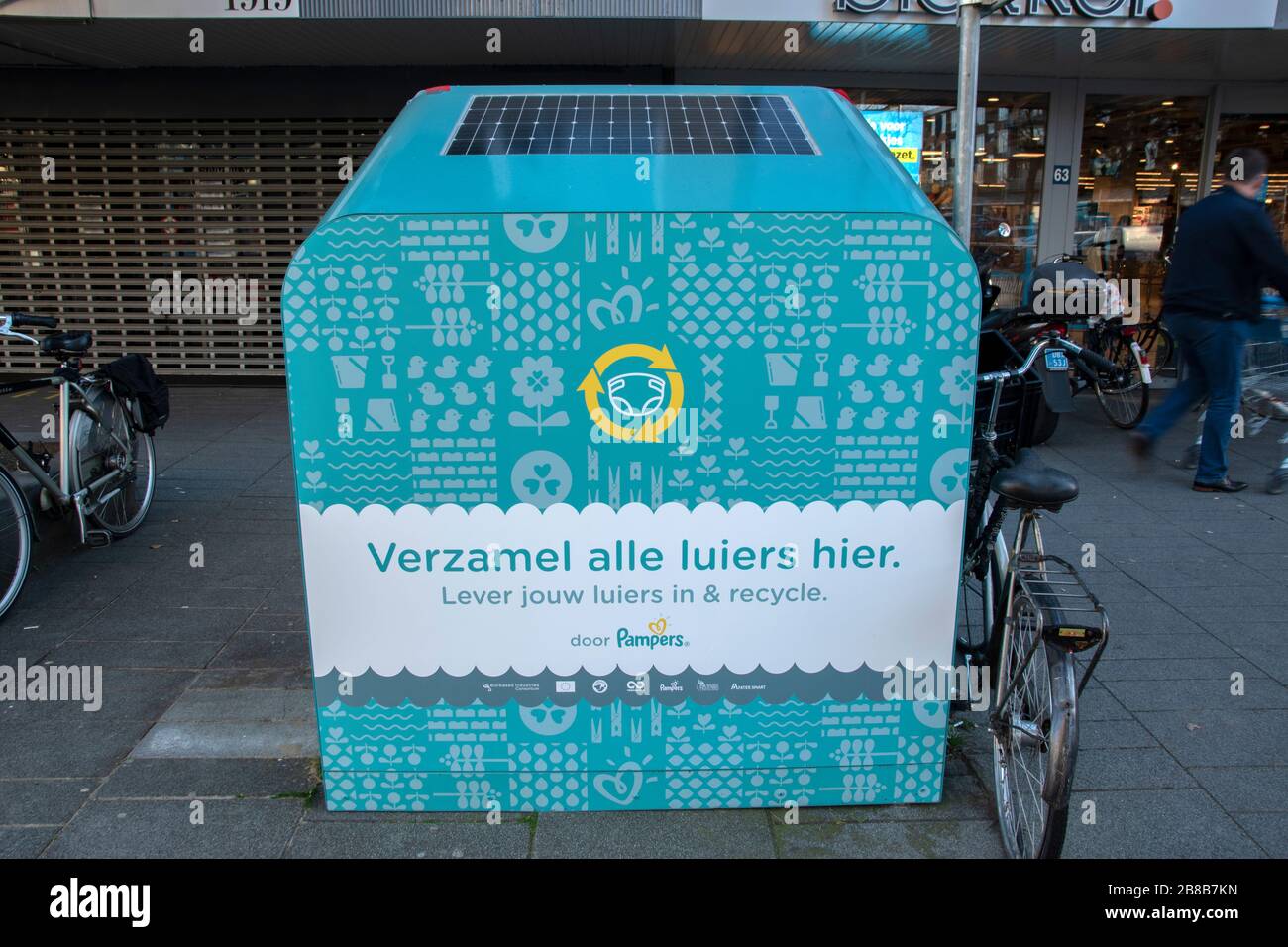 Recycling Diapers By Pampers Closed Due To The Coronavirus At Amsterdam ...