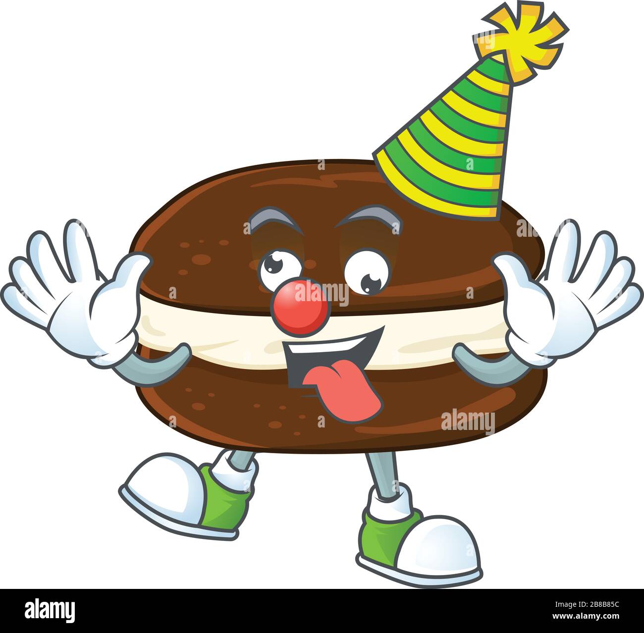 Cute and Funny Clown whoopie pies presented in cartoon character design ...