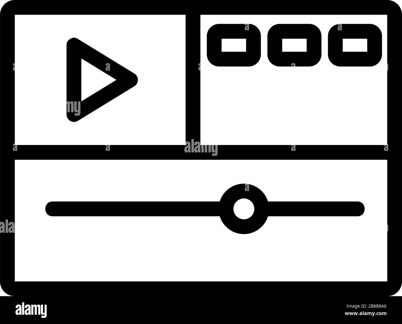 video montage icon vector outline illustration Stock Vector Image & Art ...