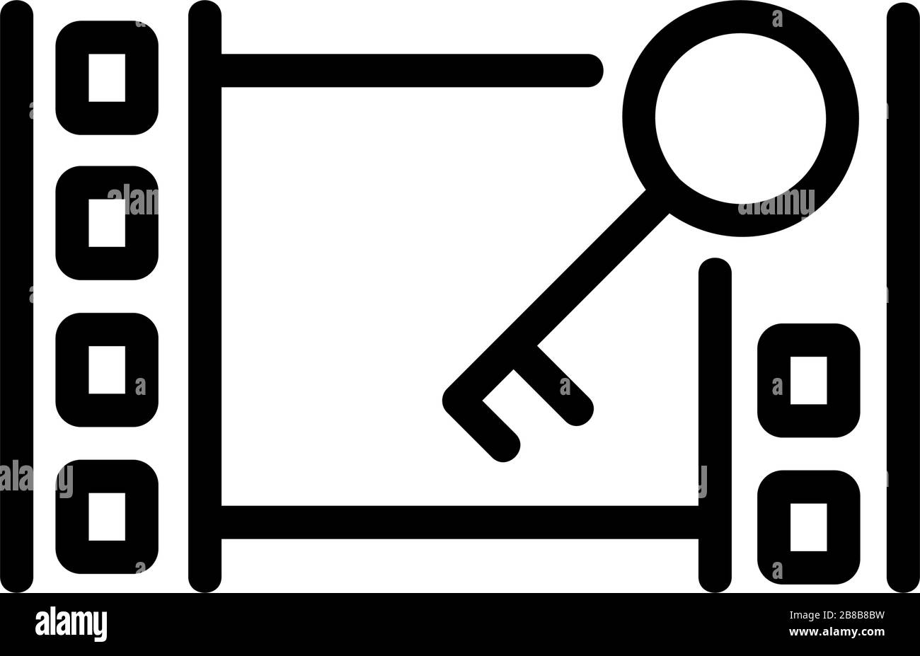 installation video icon vector outline illustration Stock Vector Image ...