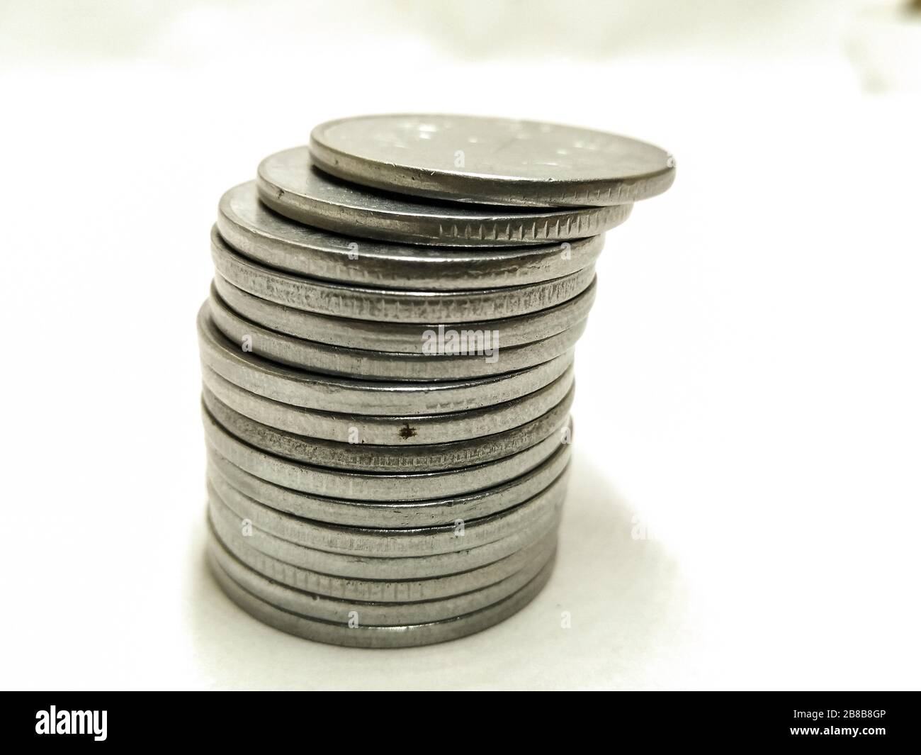 Coins stack flat coin money hi-res stock photography and images - Alamy