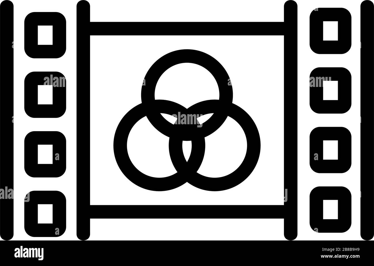 video editor icon vector outline illustration Stock Vector Image & Art ...