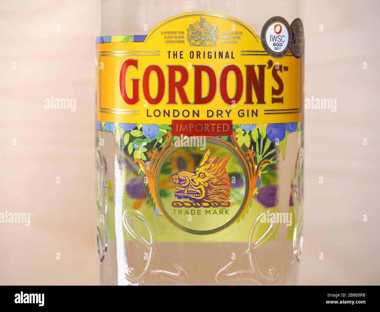 LONDON, UK - CIRCA MARCH 2020: Gordon's Gin bottle Stock Photo - Alamy