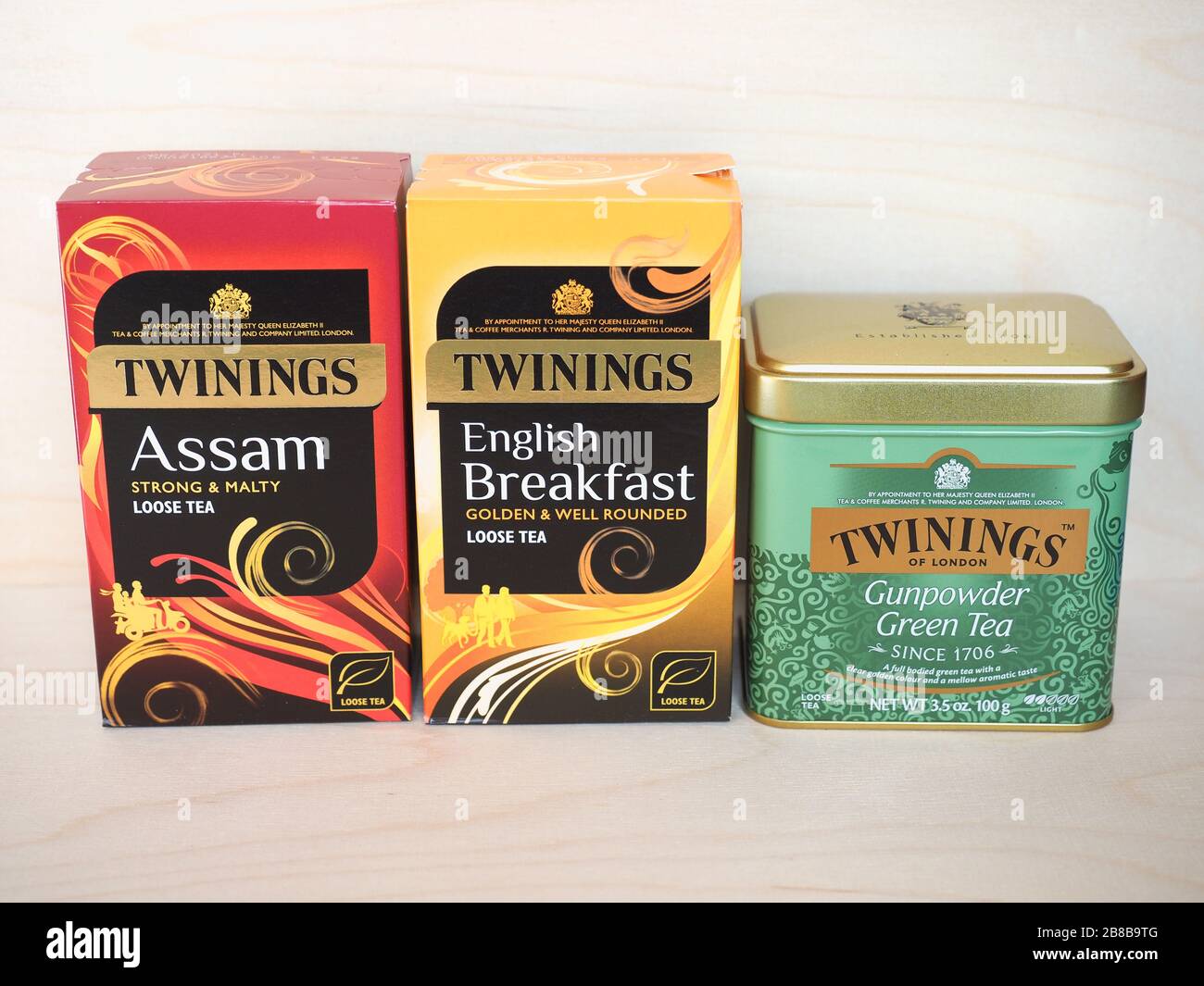 Packets of green tea hi-res stock photography and images - Alamy