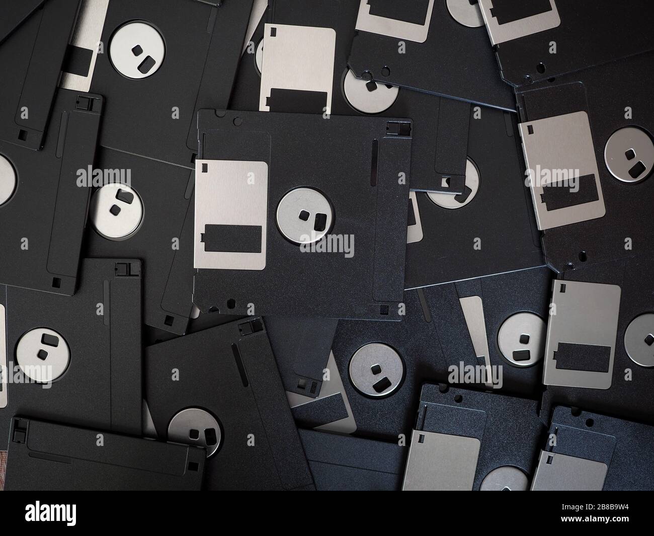 many magnetic diskettes for personal computer data storage Stock Photo ...