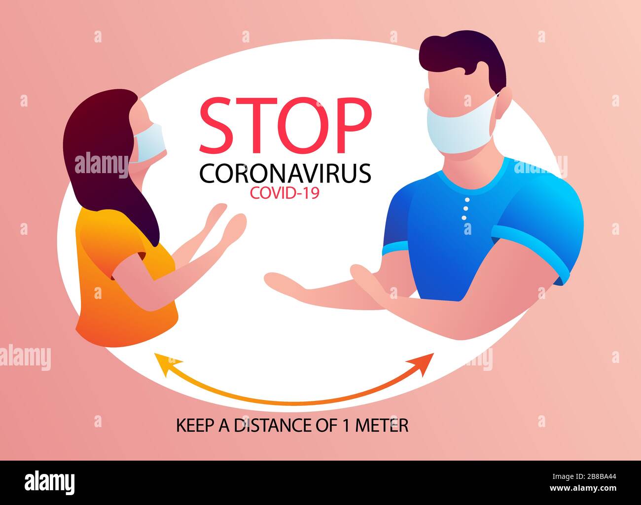 Prevention tips infographic of coronavirus 2019 nCoV. One meter ...