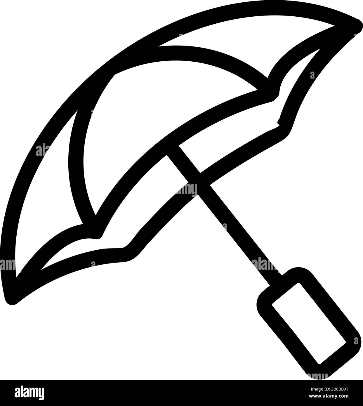 beautiful umbrella icon vector outline illustration Stock Vector Image ...
