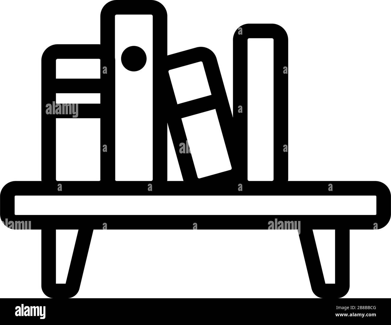 small wall shelf icon vector outline illustration Stock Vector Image ...