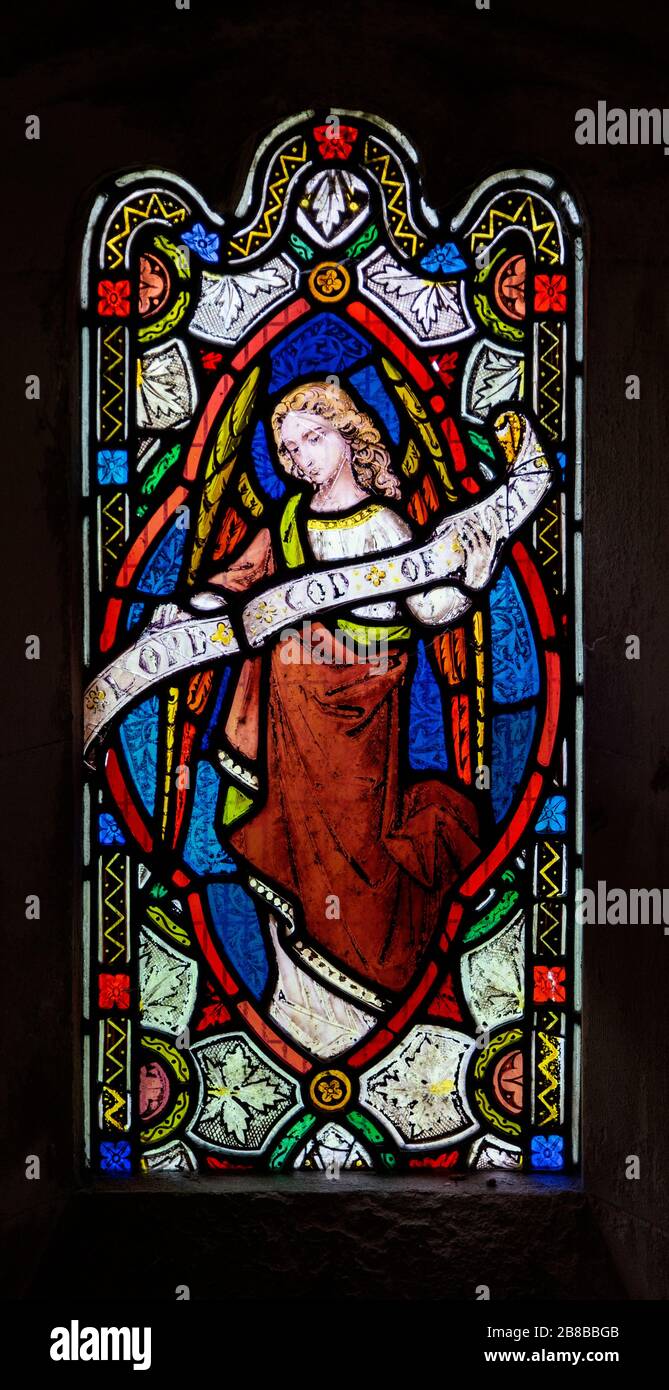 Angel with scroll hi-res stock photography and images - Alamy
