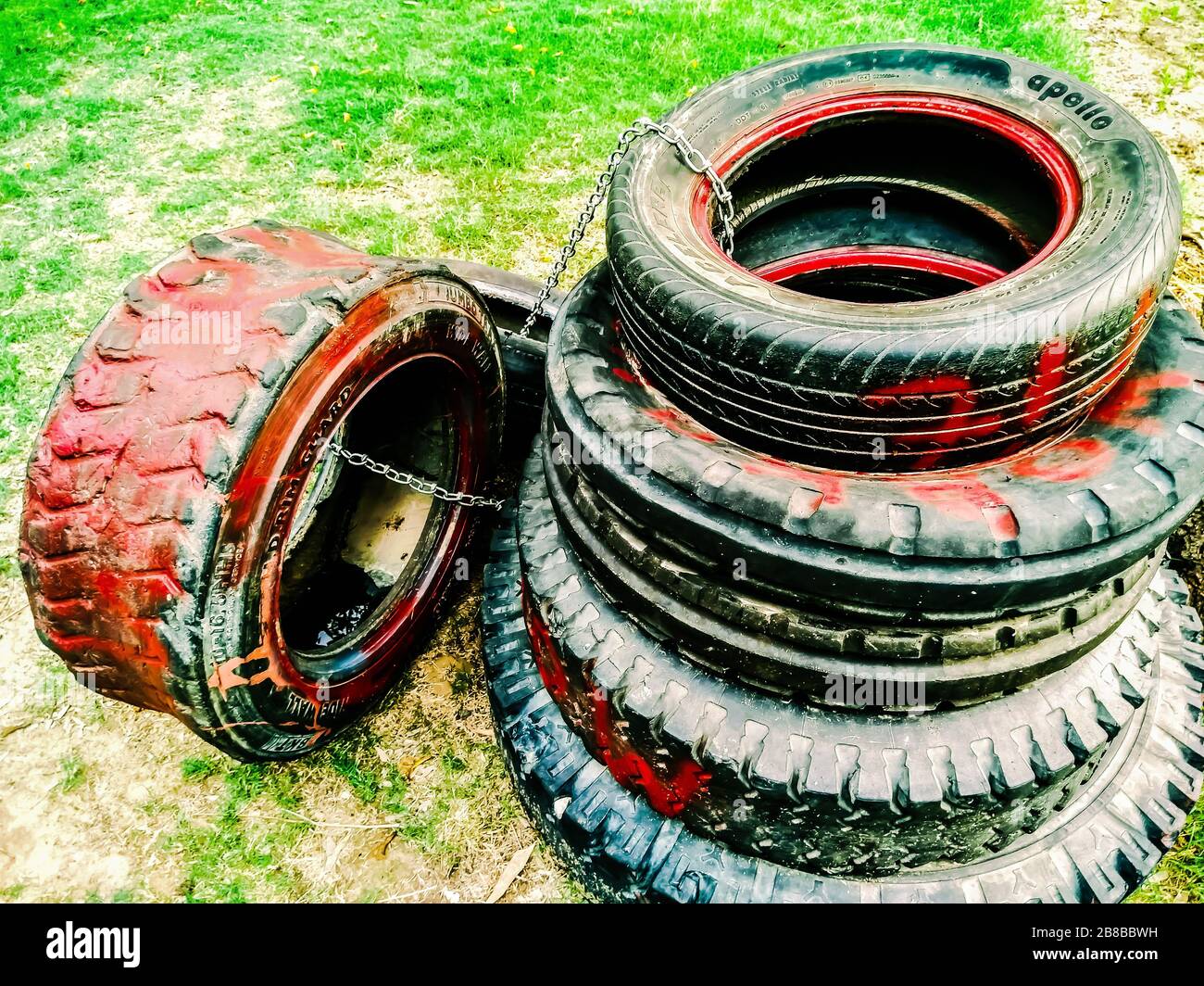A picture of rubber tires Stock Photo - Alamy
