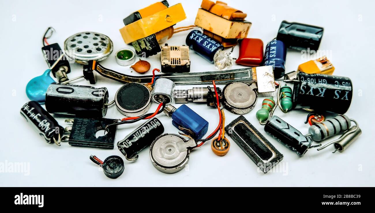 A picture of mobile parts Stock Photo - Alamy
