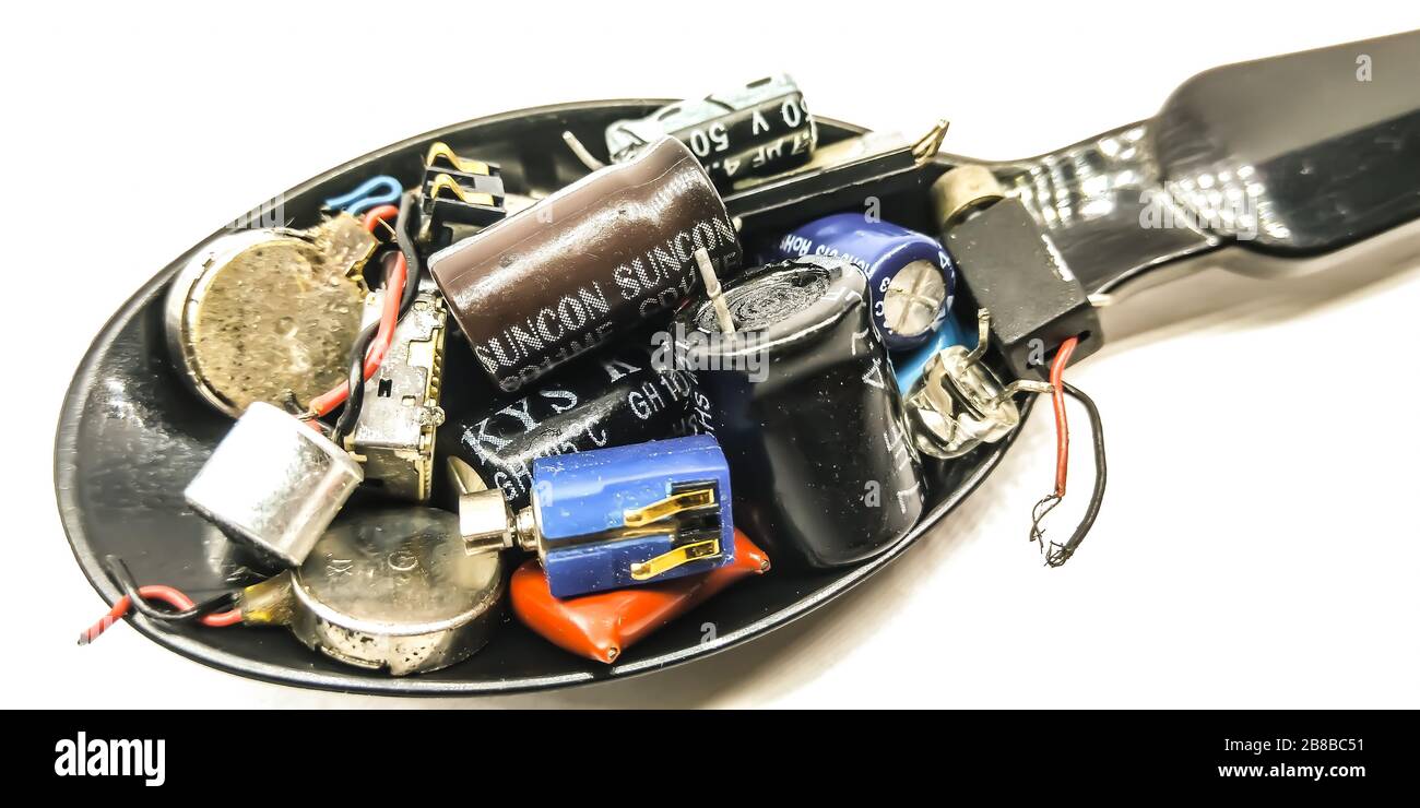 A picture of mobile parts Stock Photo - Alamy