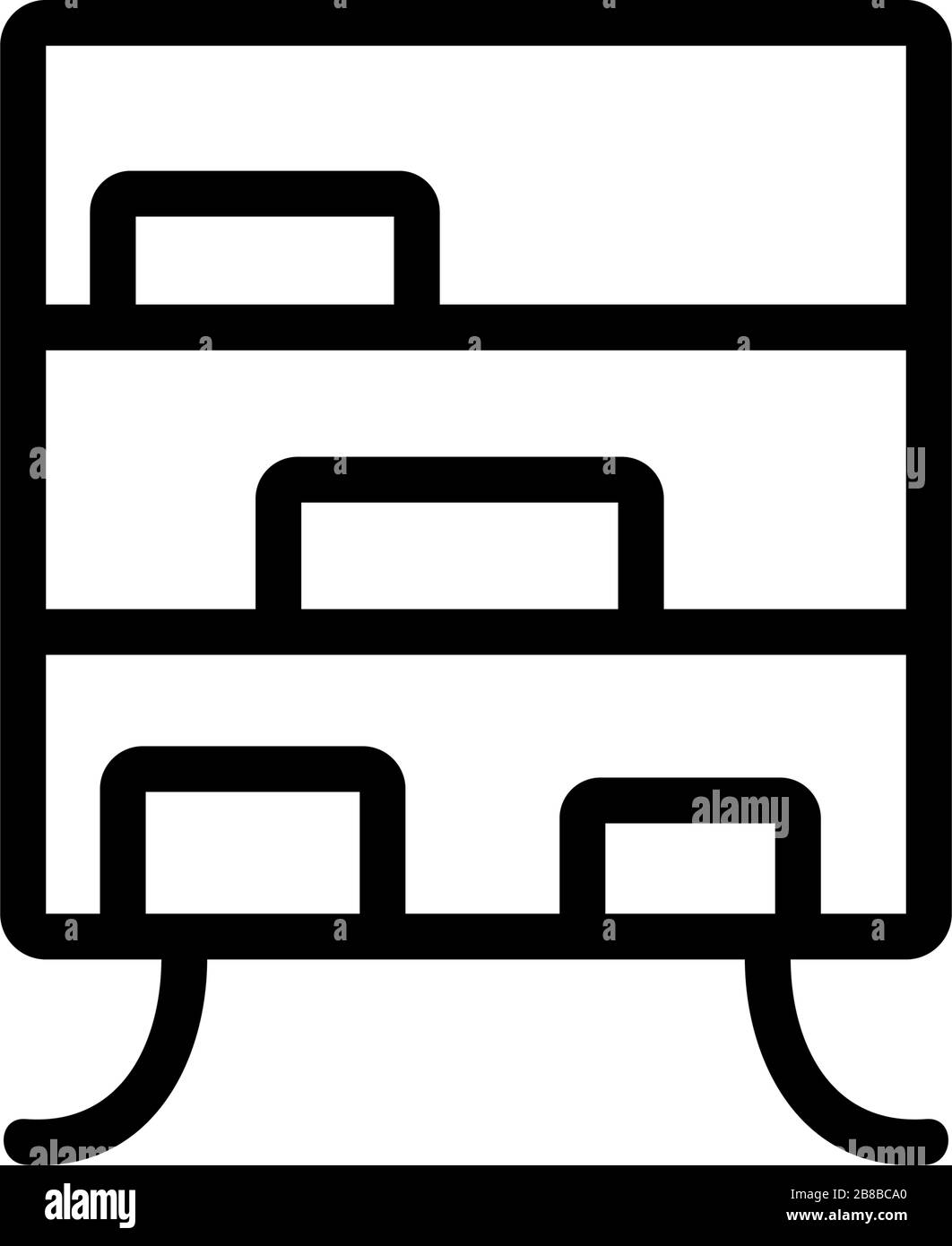 big shelf icon vector outline illustration Stock Vector Image & Art - Alamy