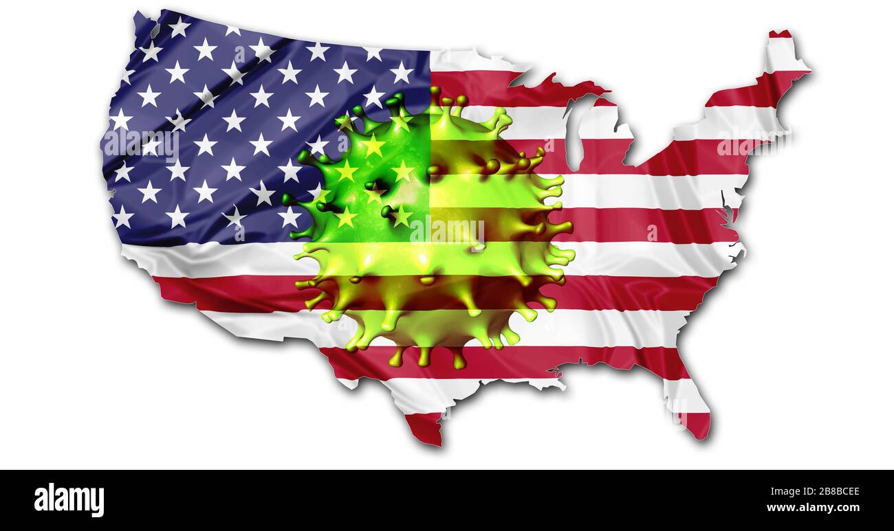 American flag map hi-res stock photography and images - Alamy